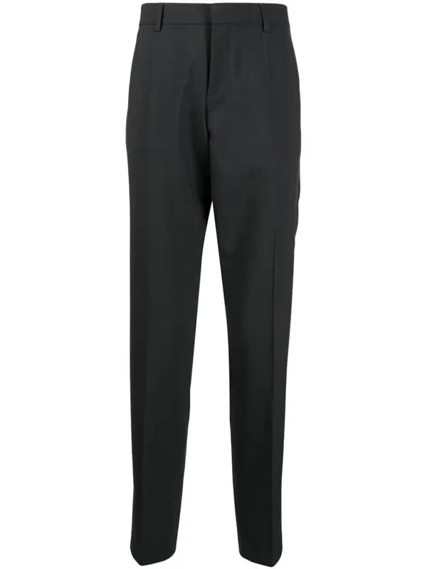 BOSS Slim-cut Mid-rise Trousers - Black