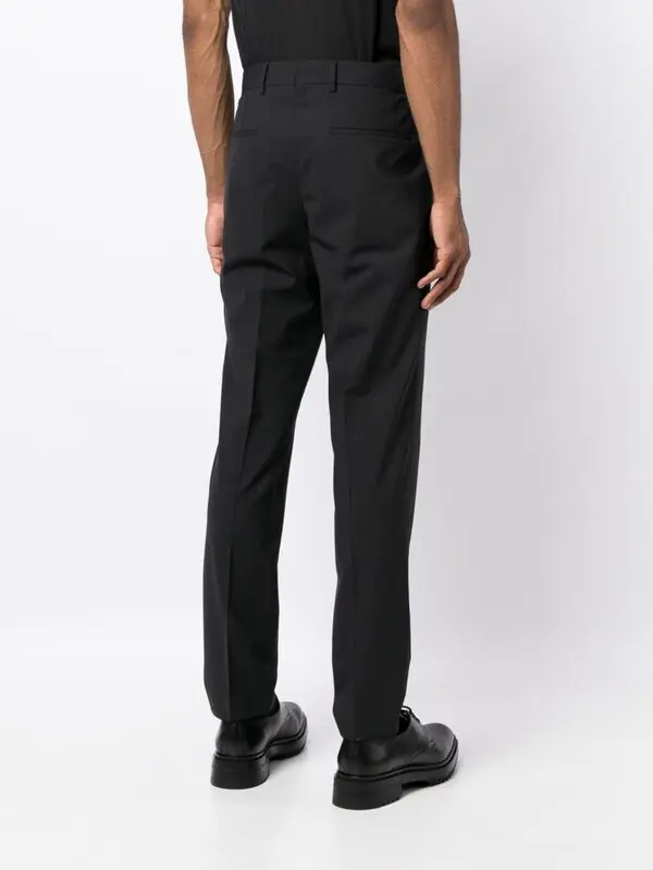 BOSS Slim-cut Mid-rise Trousers - Black