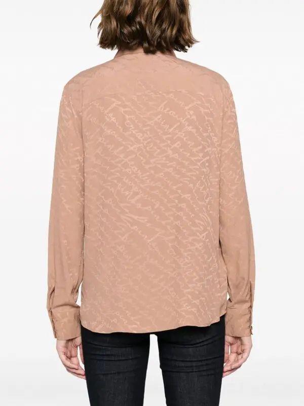 Pinko Logo-print Satin Shirt
