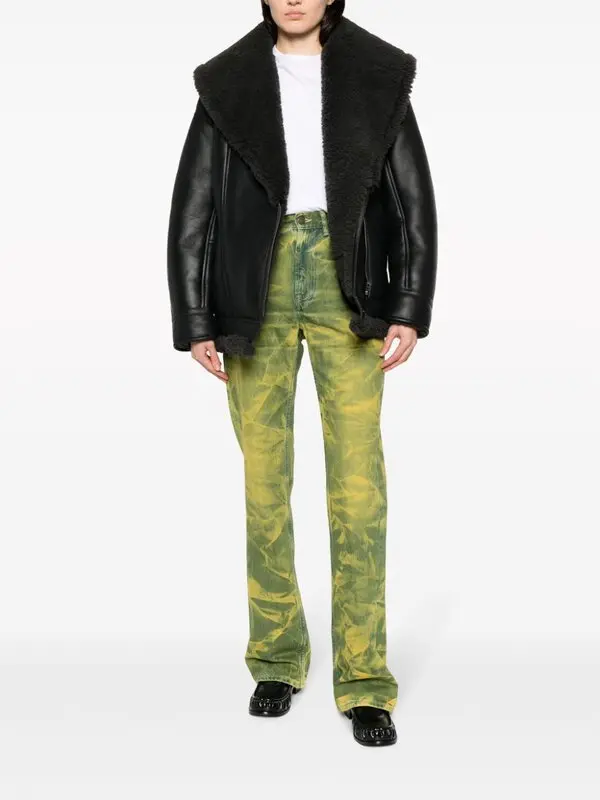 Acne Studios Shearling-lined Leather Biker Jacket