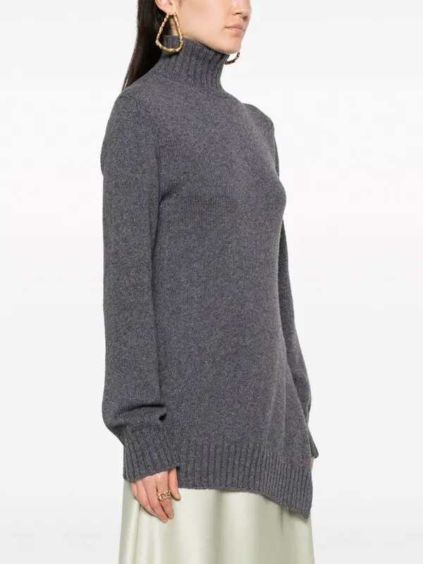 JIL SANDER Waffle-knit Asymmetric Jumper