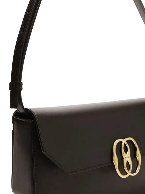 Bally Emblem Leather Shoulder Bag