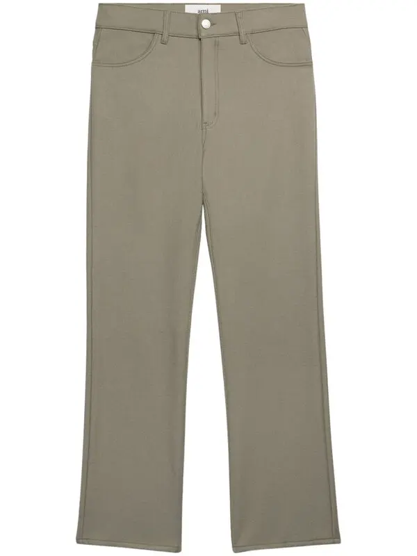 Ami Wool Straight-leg Trousers