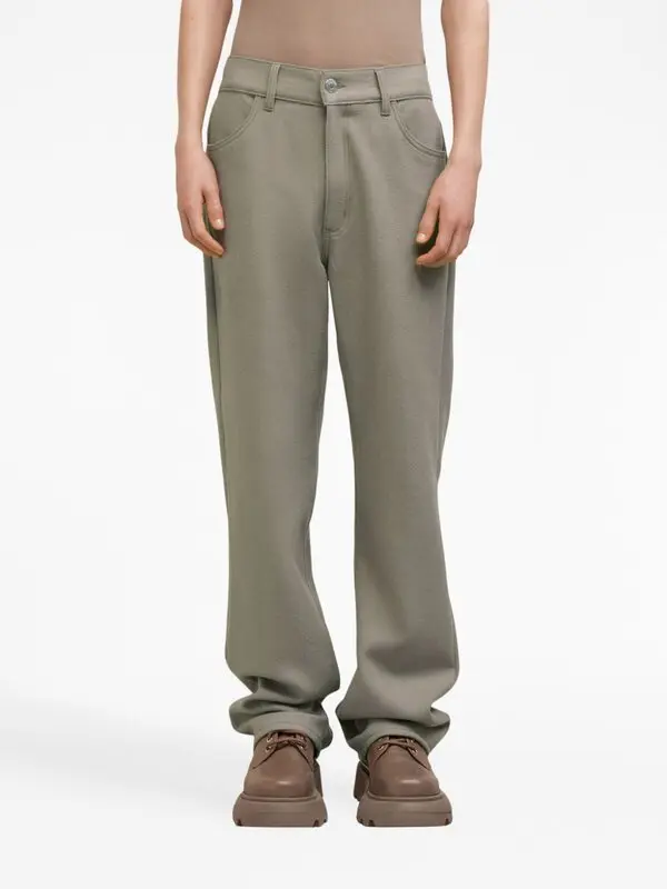 Ami Wool Straight-leg Trousers