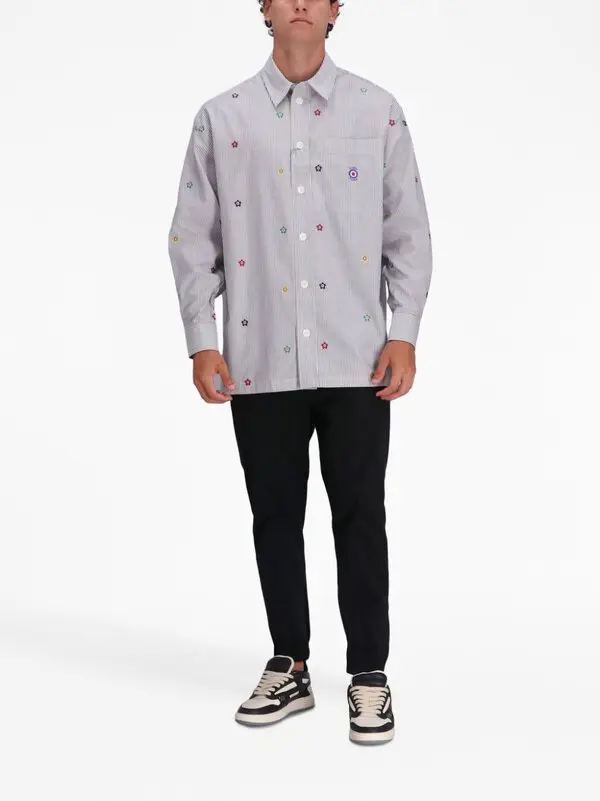 Kenzo Flower-print Cotton Shirt