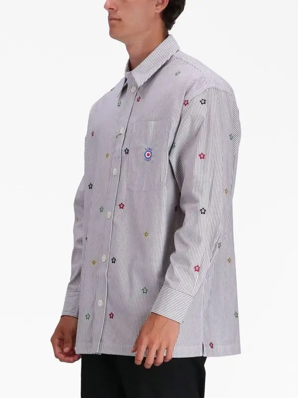 Kenzo Flower-print Cotton Shirt