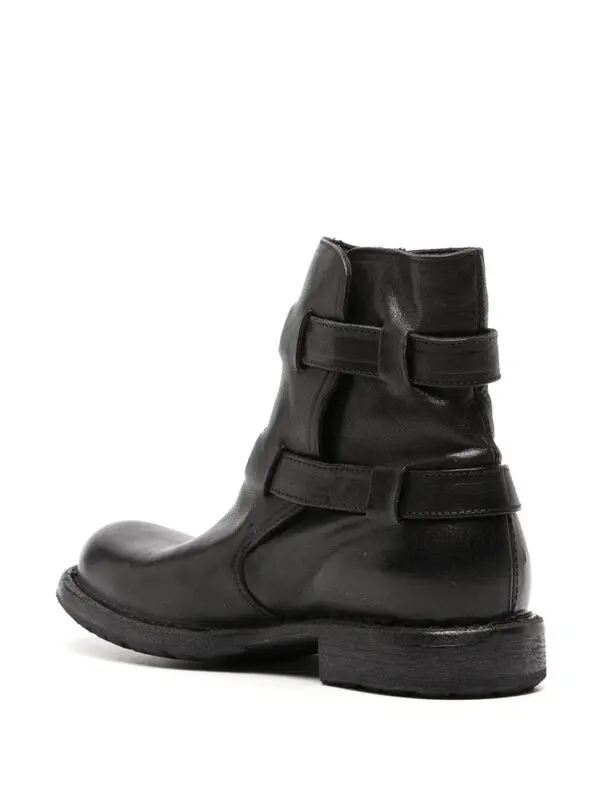 Moma Buckle-fastening Leather Ankle Boots