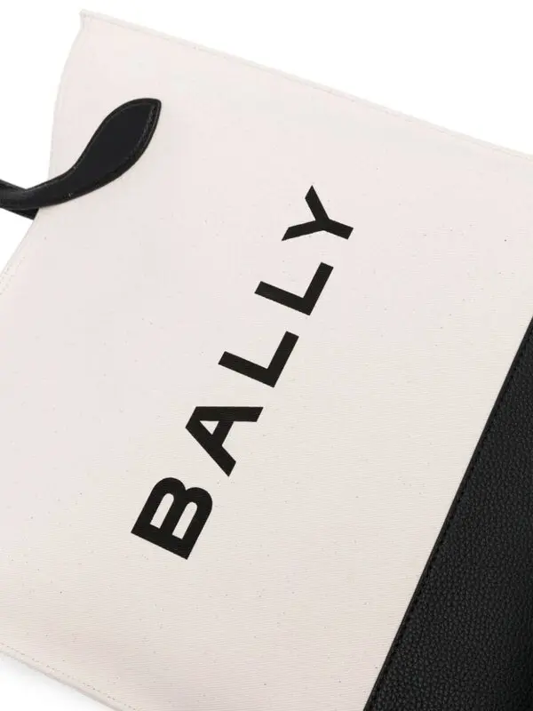 Bally Logo Print Tote Bag - Neutrals