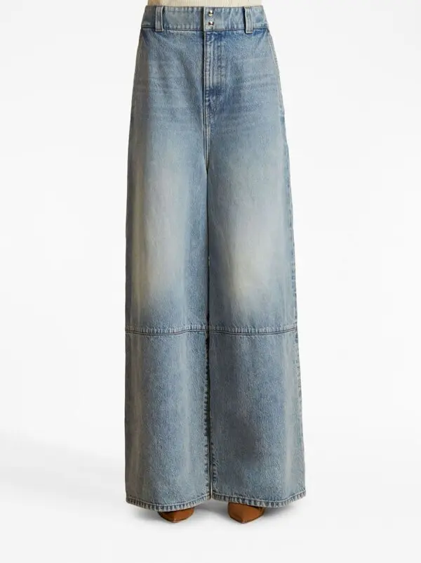 Khaite Isla High-rise Wide-leg Jeans
