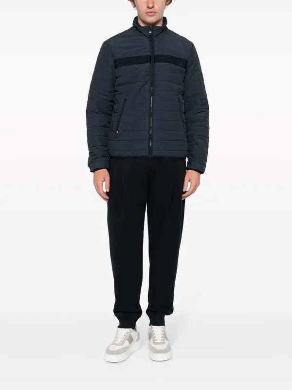 Tommy Hilfiger Logo-embroidered Padded Jacket - Blue