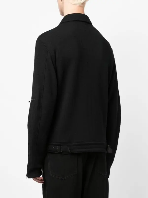 Yohji Yamamoto Zip-up Wool Shirt Jacket