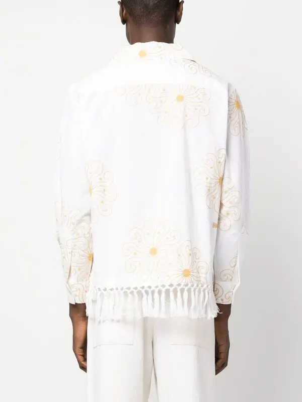 BODE Soleil Fringe Long-sleeved Shirt