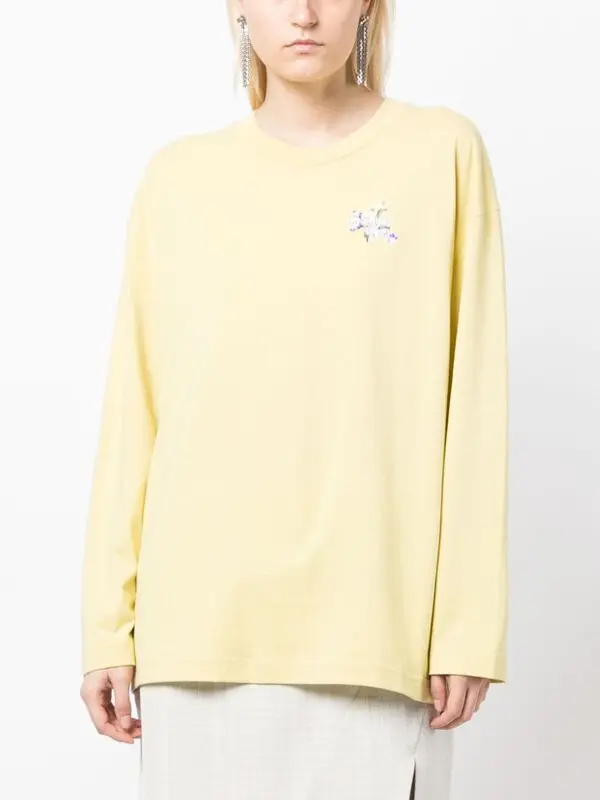 Off-White Flower Arrow Organic-cotton Sweatshirt