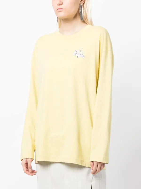 Off-White Flower Arrow Organic-cotton Sweatshirt