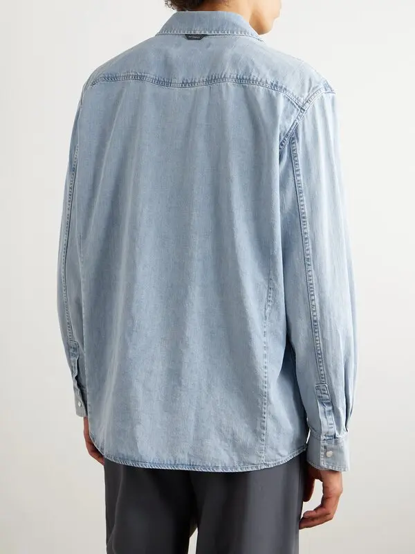 Our Legacy Frontier Denim Western Shirt In Blue - 50% Off