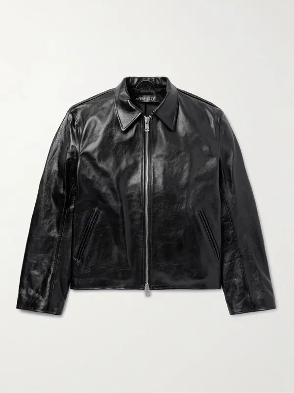 Our Legacy Mini Leather Blouson Jacket - Black