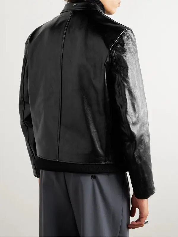 Our Legacy Mini Leather Blouson Jacket - Black