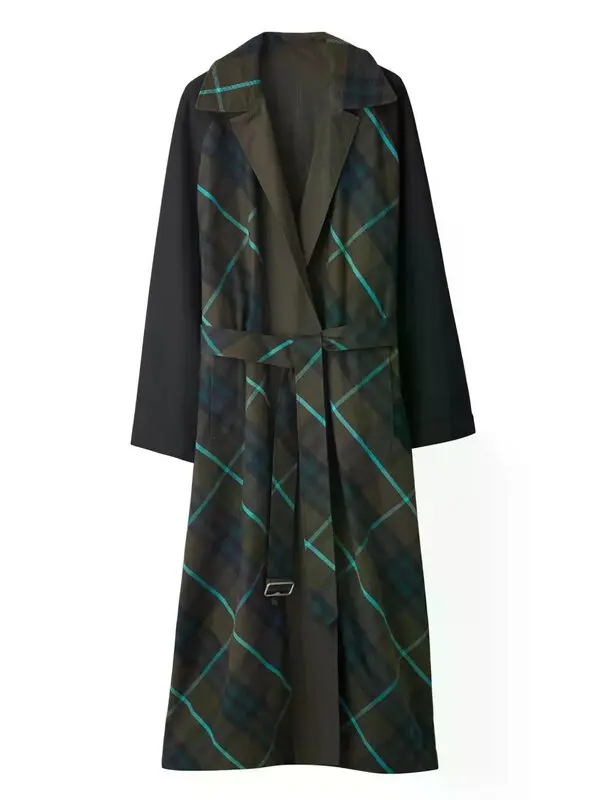 Burberry Reversible Check-plaid Trench Coat - Brown