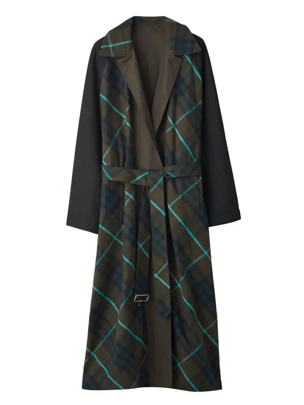 Burberry Reversible Check-plaid Trench Coat