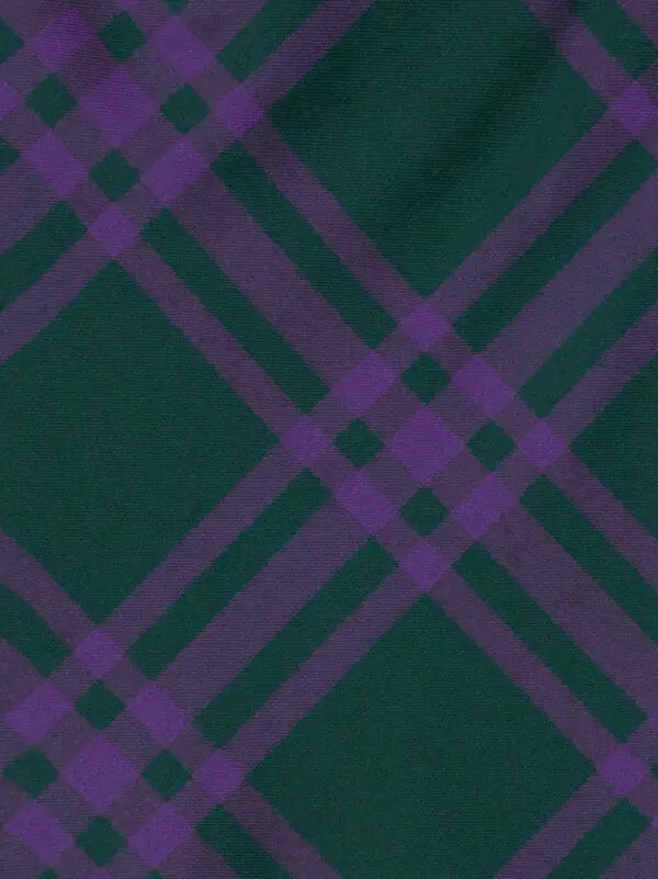 Burberry Vintage Check Wool Skirt - Green