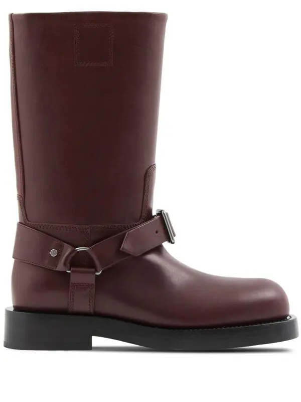Burberry Buckle-detail Riding Boots