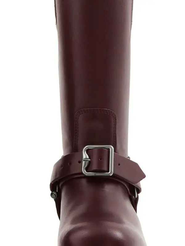 Burberry Buckle-detail Riding Boots