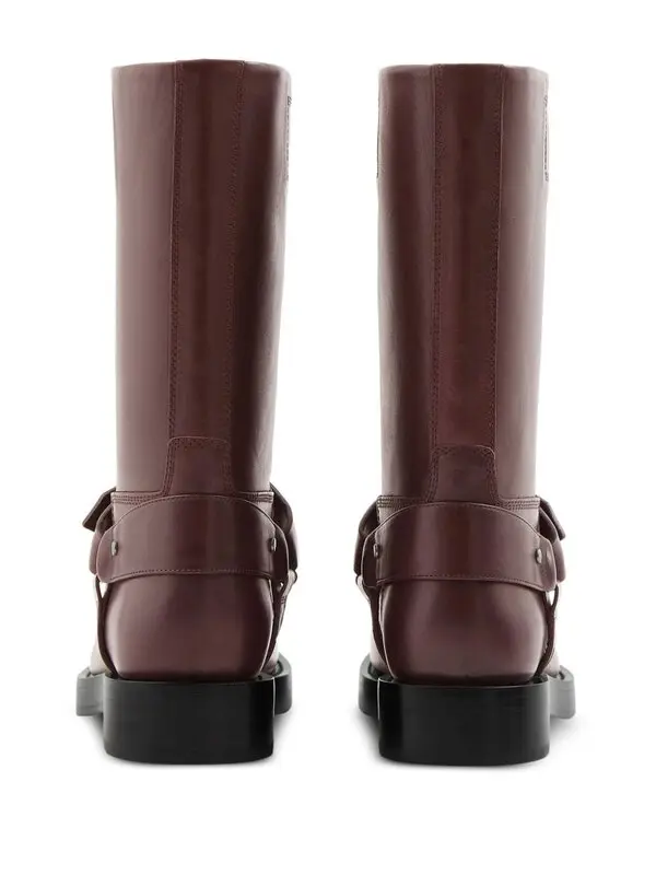 Burberry Buckle-detail Riding Boots