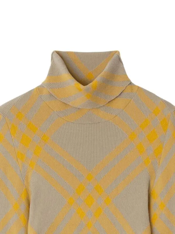Burberry Checked Wool-blend Jumper