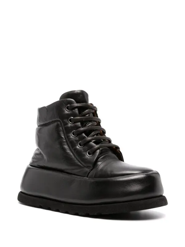 Marsèll 65mm Bombo Leather Boots - Black
