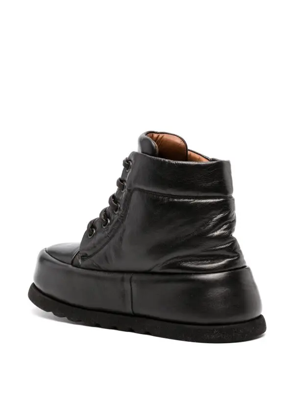 Marsèll 65mm Bombo Leather Boots - Black