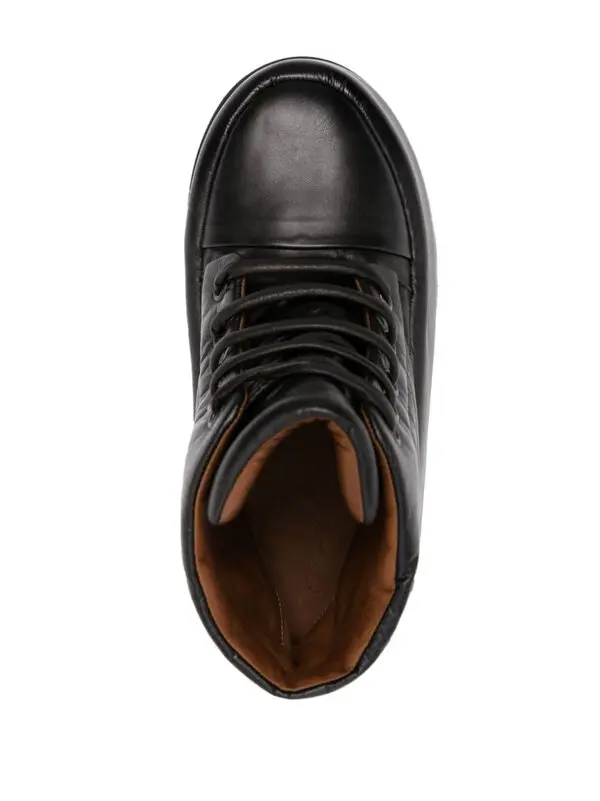 Marsèll 65mm Bombo Leather Boots - Black