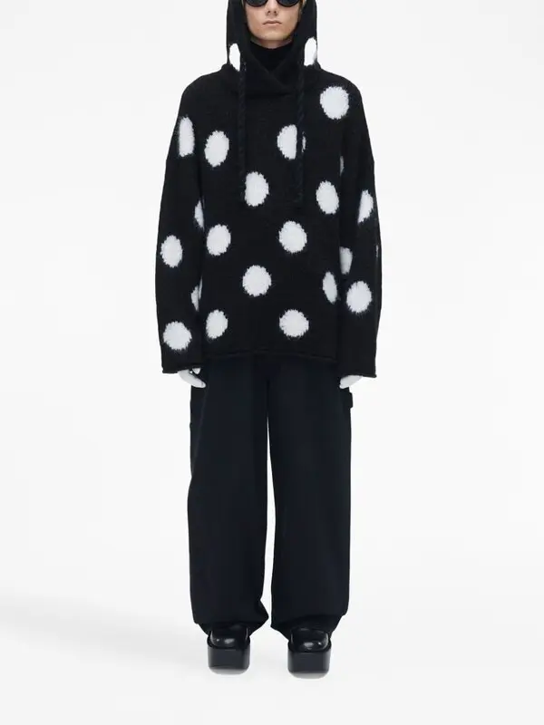 Marc Jacobs Brushed Spots Knit Hoodie