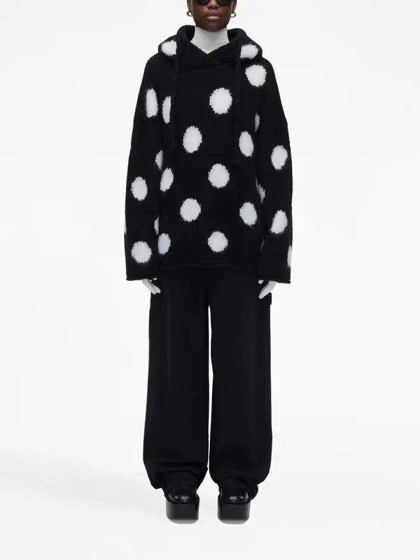 Marc Jacobs Brushed Spots Knit Hoodie