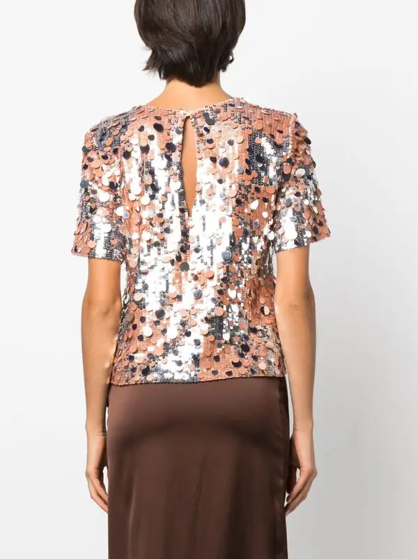 P.a.r.o.s.h Gau Sequin-embellished Blouse