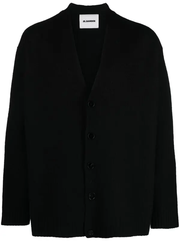 JIL SANDER V-neck Wool Cardigan