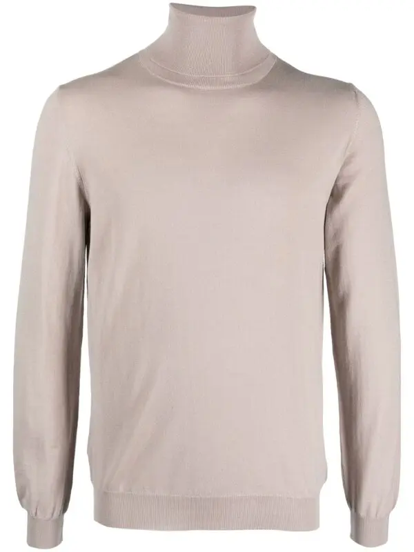 ZANONE Roll-neck Fine-knit Jumper - Neutrals