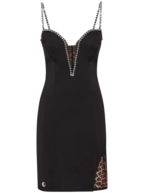 Philipp Plein Crystal-embellished Minidress