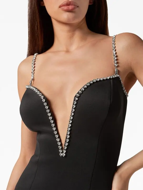 Philipp Plein Crystal-embellished Minidress