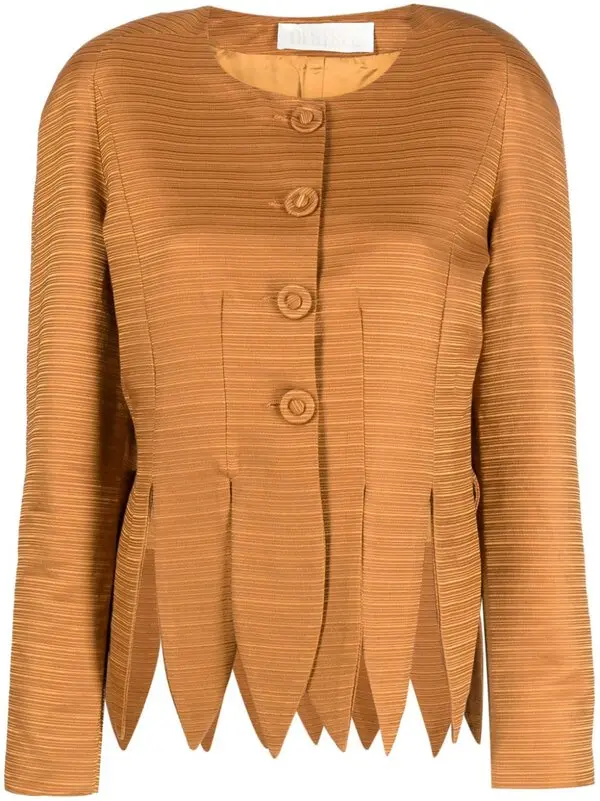 DESTREE Wade Ribbed Satin Jacket - Brown