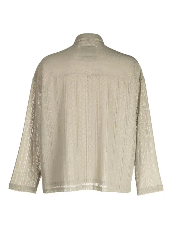 OFF DUTY Banners Floral-lace Shirt