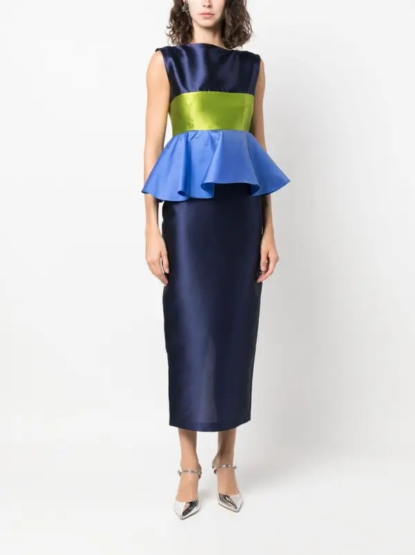 DESTREE Cy Color-block Midi Dress