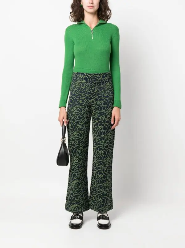 DESTREE Yoshitomo Jacquard Trousers