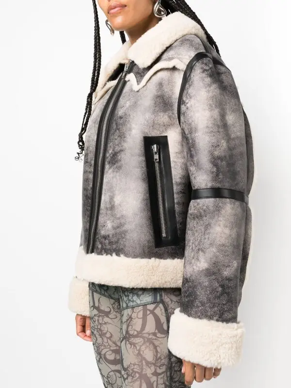 STAND STUDIO Lessie Faux-shearling Jacket - Grey