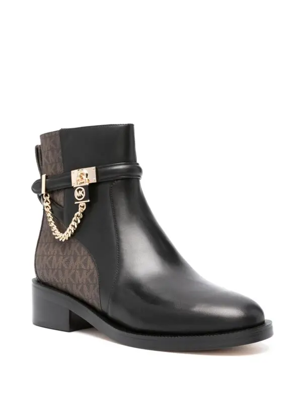 Michael Kors Hamilton Leather Ankle Boots