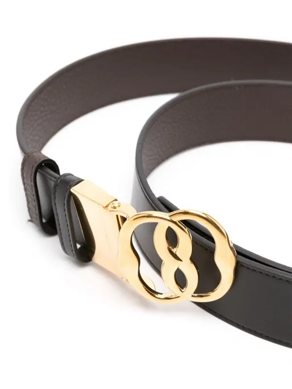 Bally Emblem Reversible Leather Belt