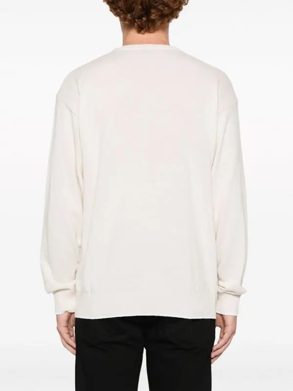 FAMILY FIRST Embroidered Logo Crew Neck Jumper