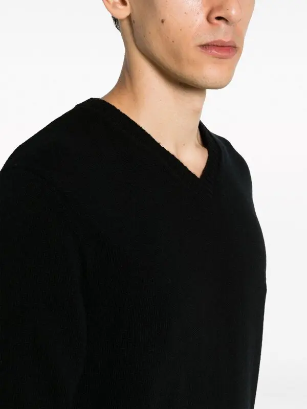 ROBERTO COLLINA V-neck Merino Wool Jumper