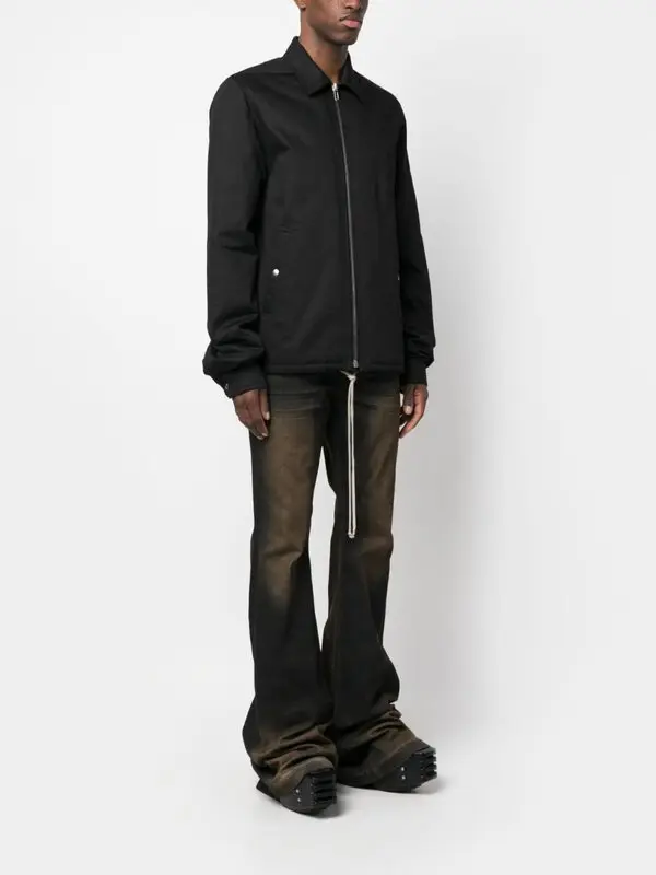 Rick Owens Pointed-collar Zip-up Windbreaker