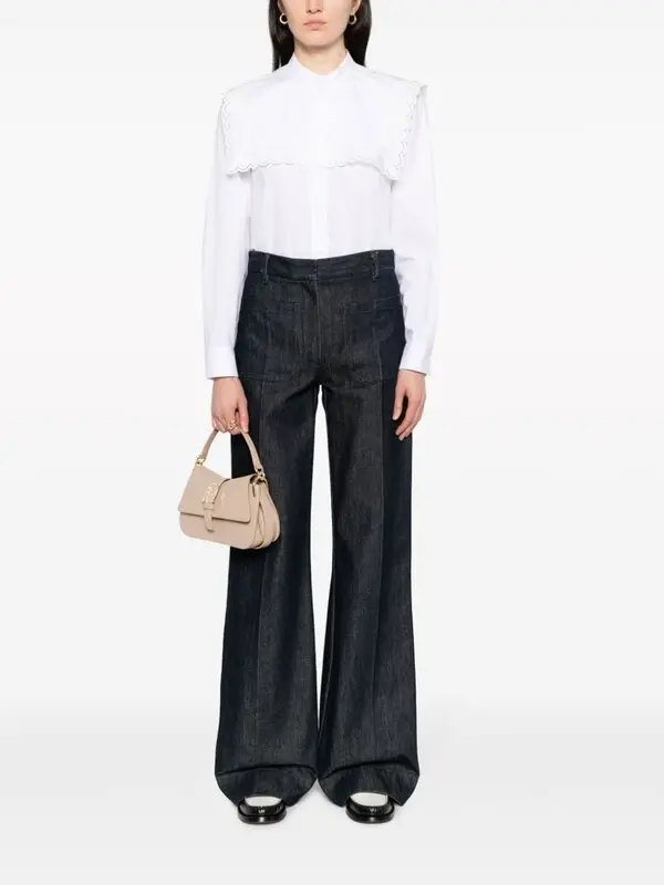 Furla Flow Leather Shoulder Bag - Neutrals