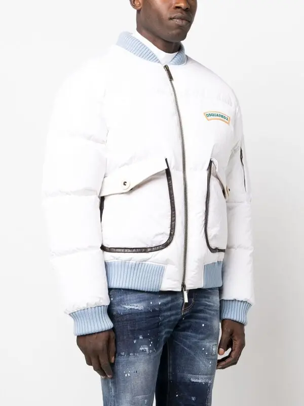 Dsquared2 Logo-print Puffer Bomber Jacket
